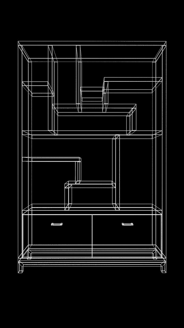 Bookshelf Next Bronx 3D - TurboSquid 2052689