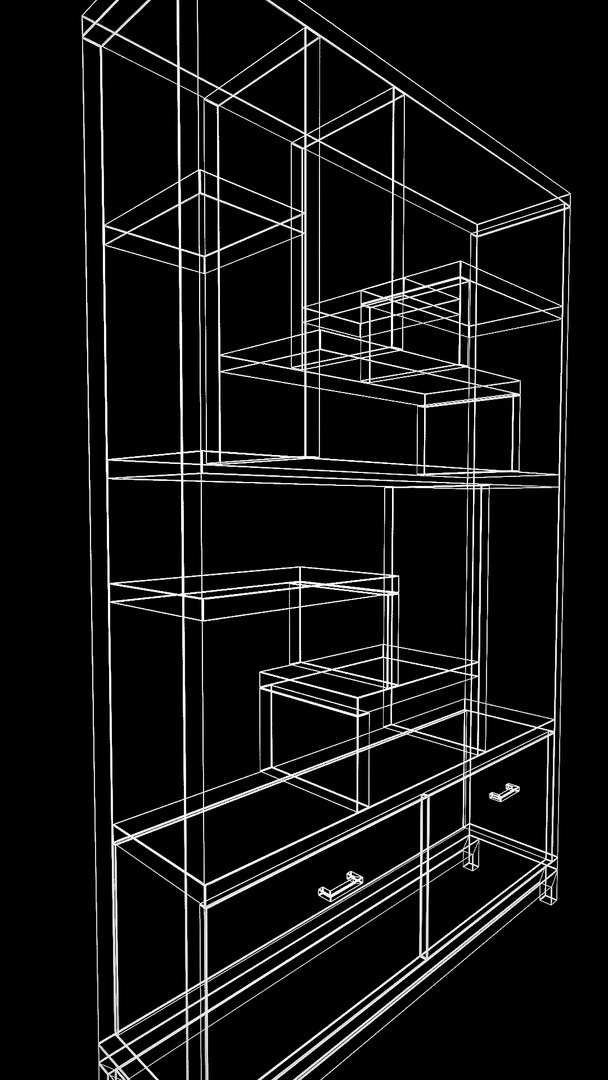 Bookshelf Next Bronx 3D - TurboSquid 2052689