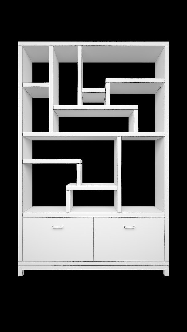 Bookshelf Next Bronx 3D - TurboSquid 2052689