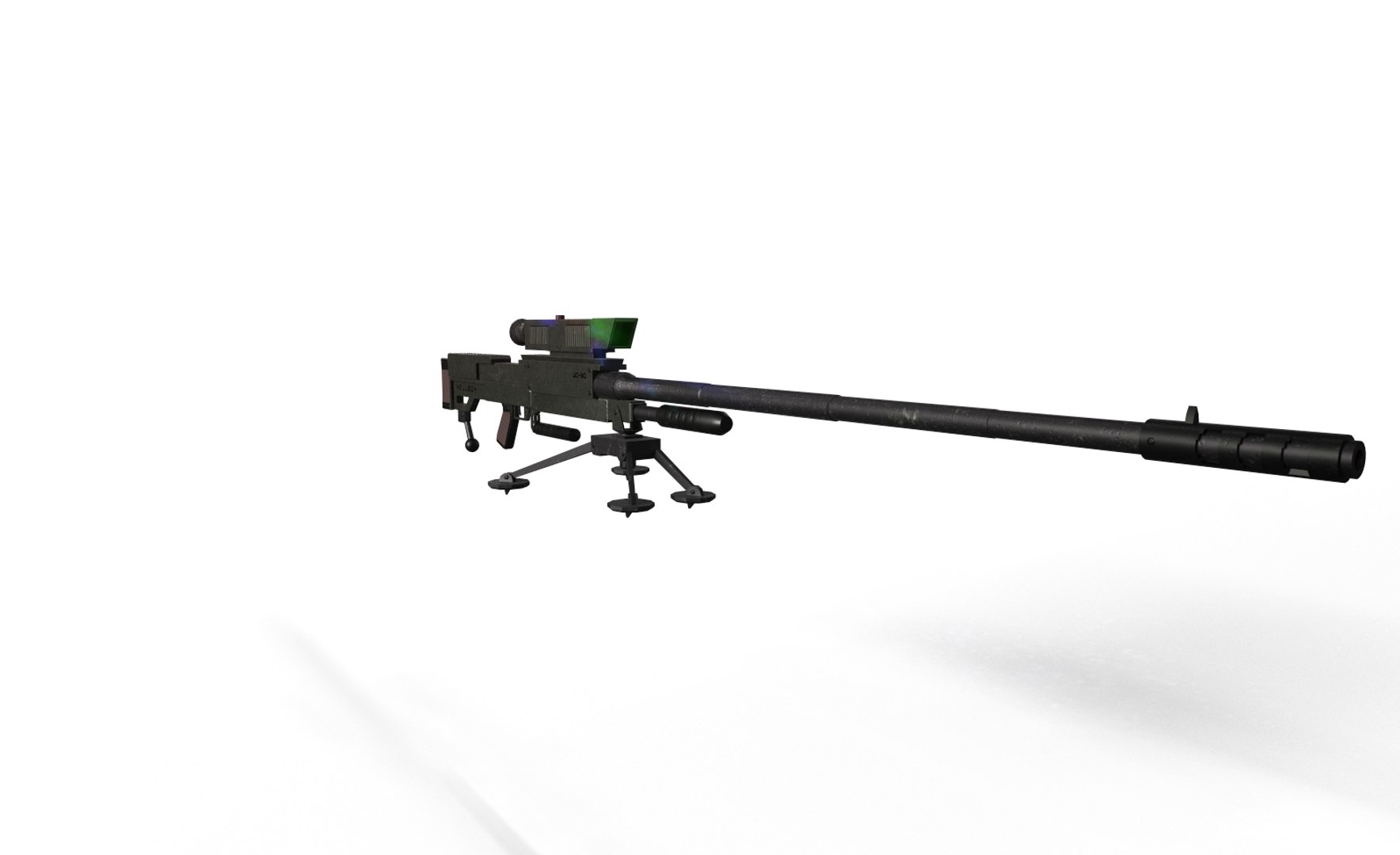 Sniper Rifle 3d Obj