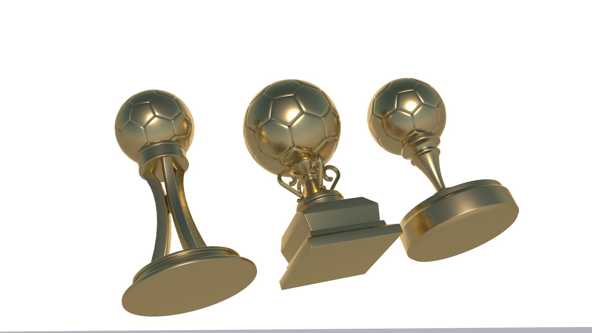 3D Soccer Trophy Collection Model - TurboSquid 1919315