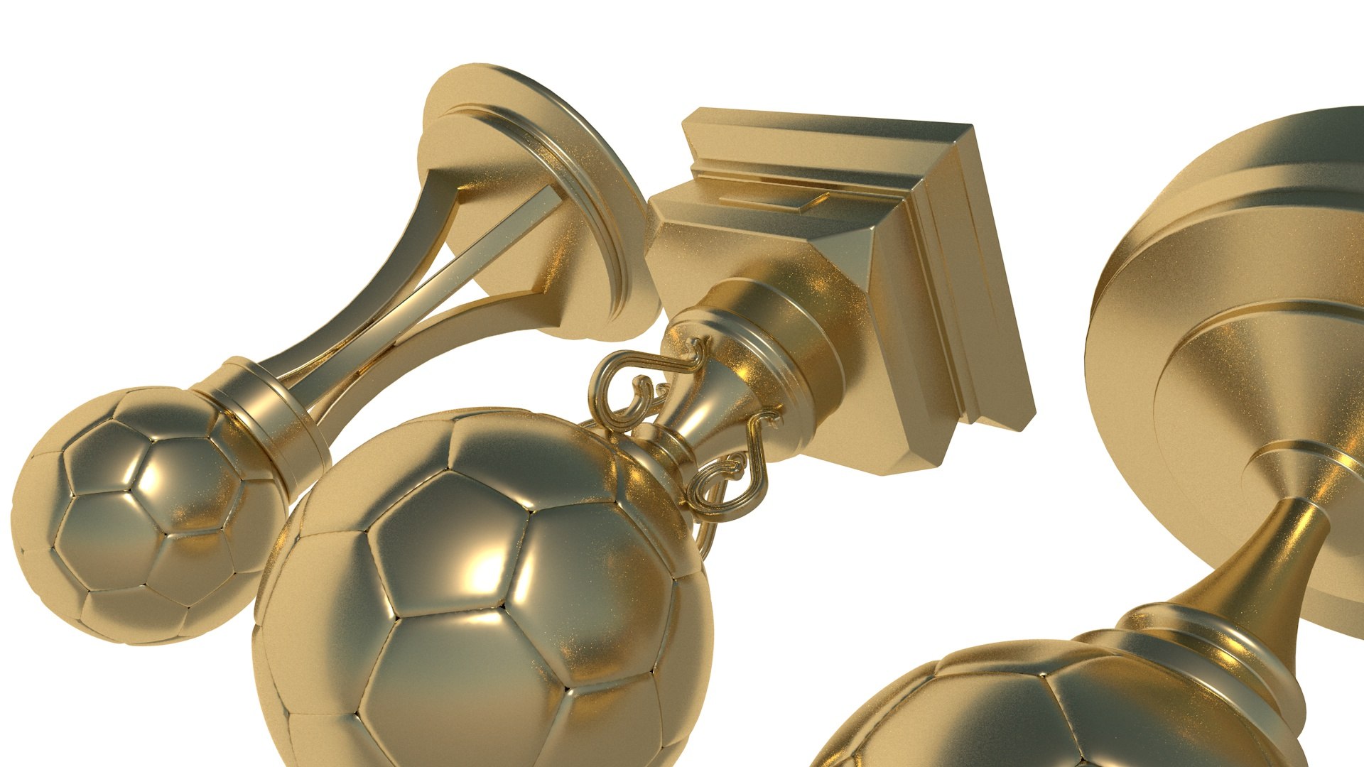 3D Soccer Trophy Collection Model - TurboSquid 1919315