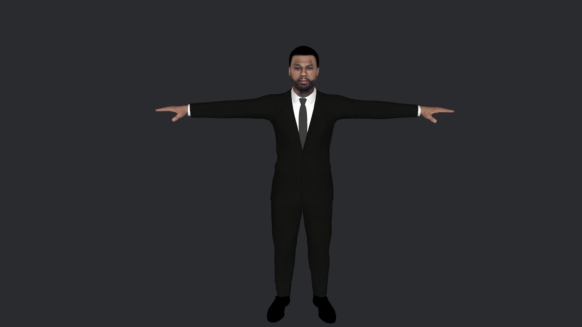 50 Cent Hyper Realistic Full Body Fully Rigged 3D Character 3D Model ...