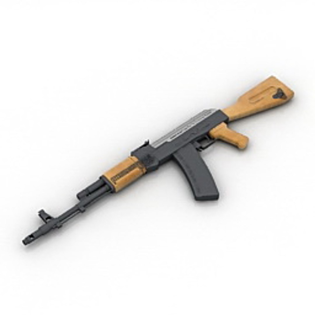 3ds Max Gun Ak 47