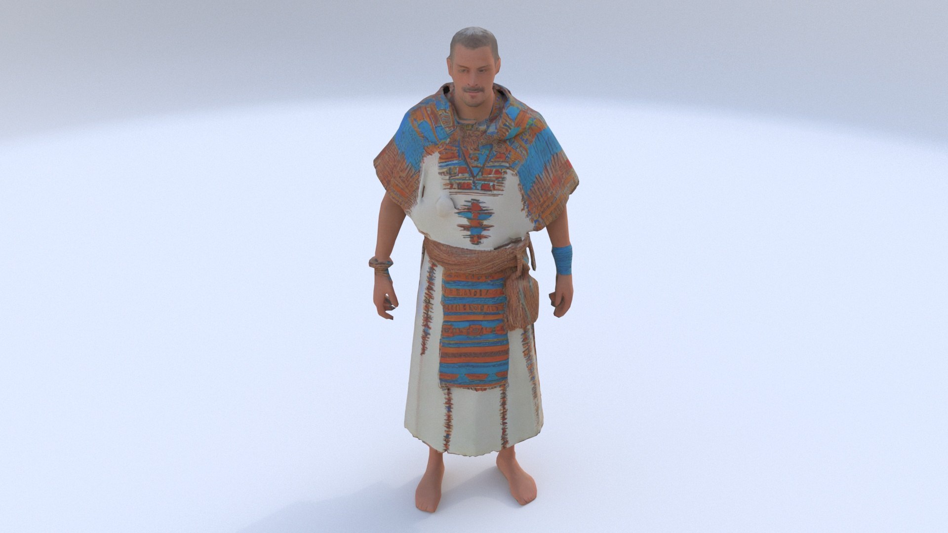 3D Model 13 Items Of Aztec Mayan Outfit Collection - TurboSquid 2328178