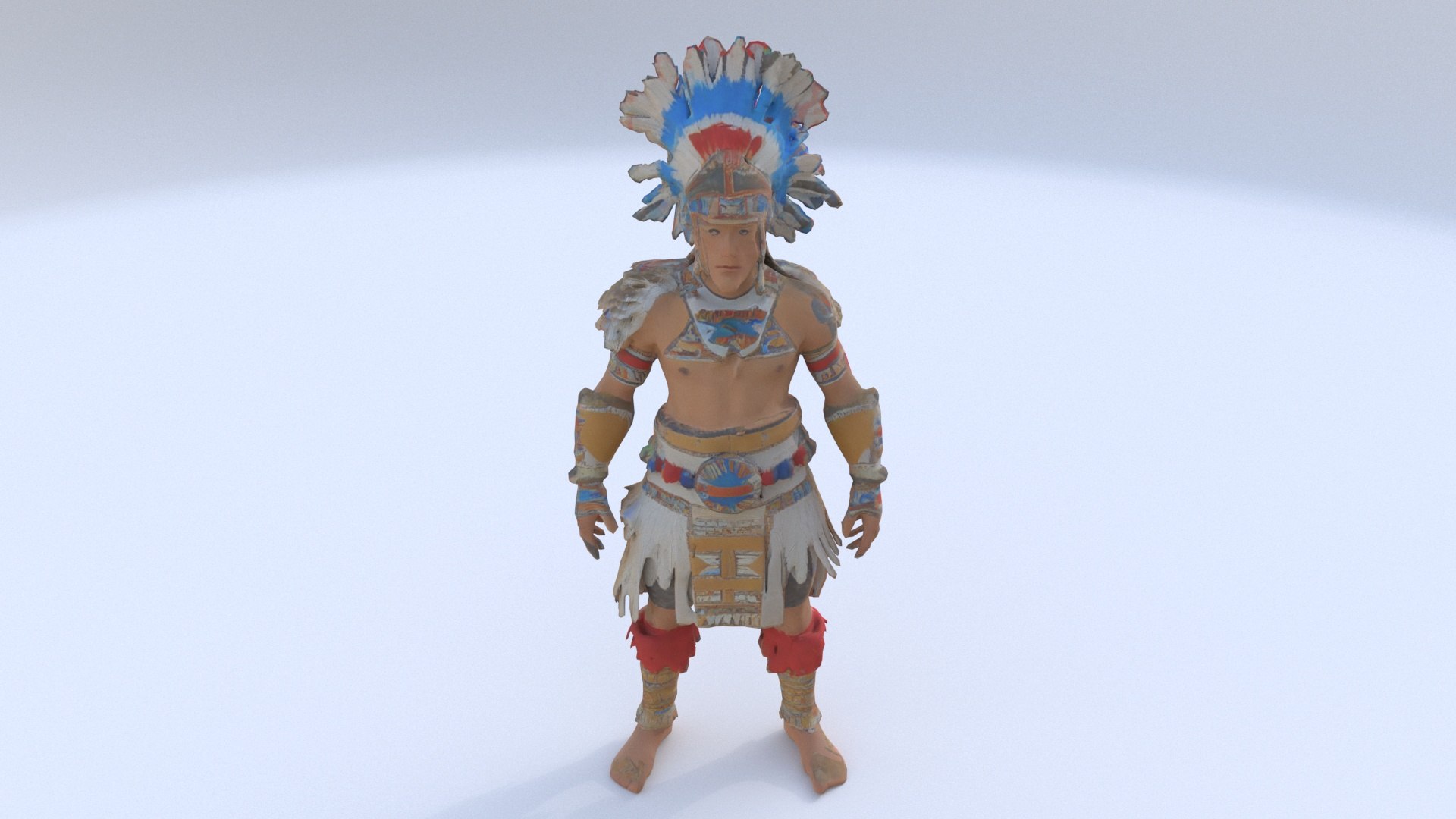 3D Model 13 Items Of Aztec Mayan Outfit Collection - TurboSquid 2328178