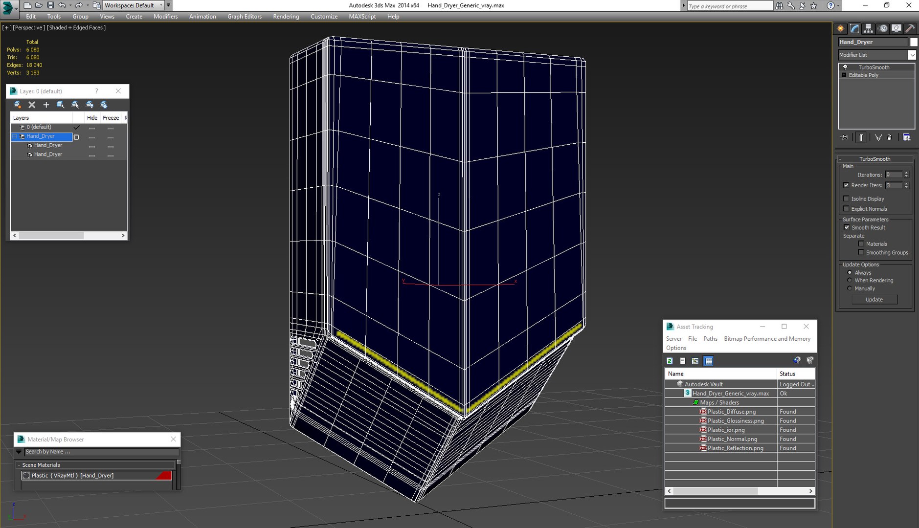 3D Hand Dryer Generic Dry Model - TurboSquid 1494203