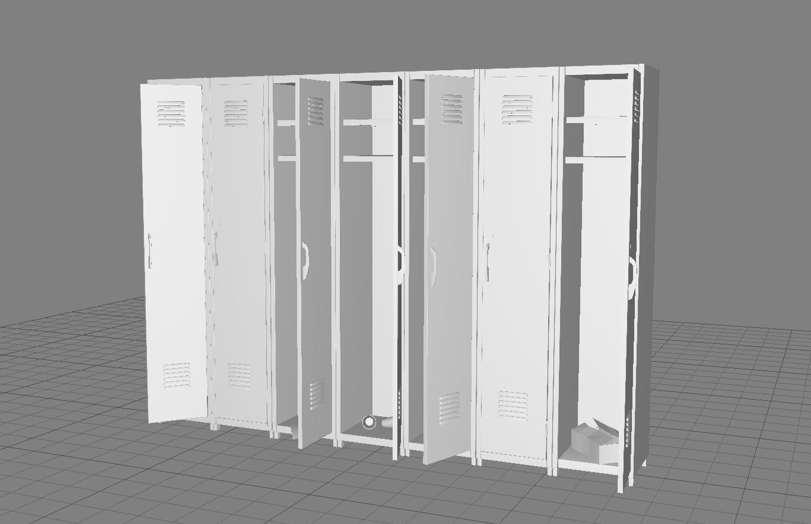 Old Locker Model - TurboSquid 1656371