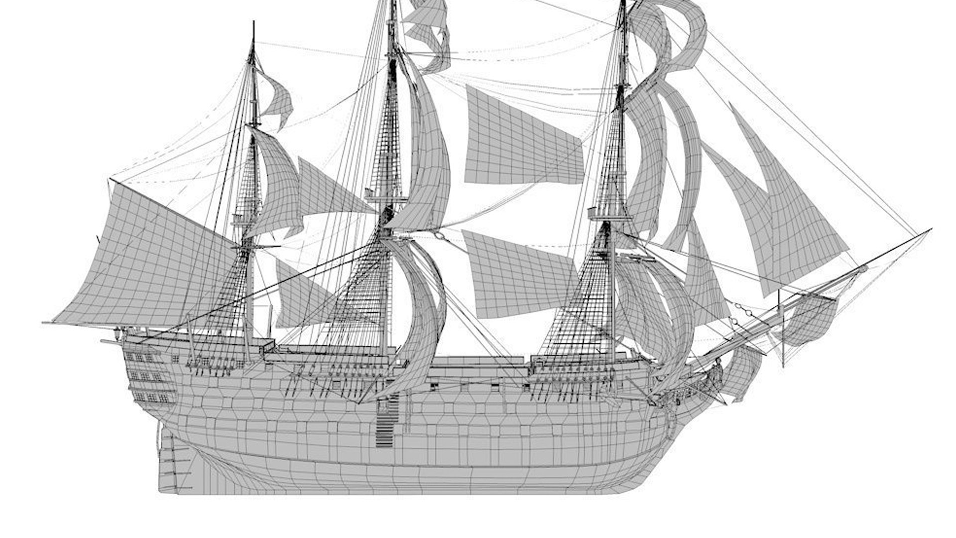 HMS Victory 3D Model - TurboSquid 2153752