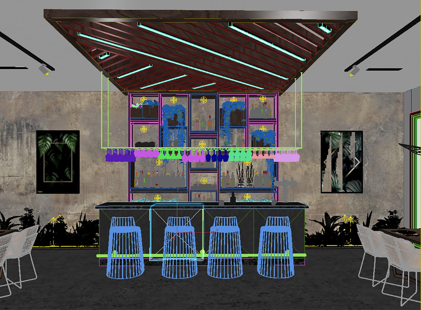 3D Cafe Restaurant Full Complete - TurboSquid 1741036