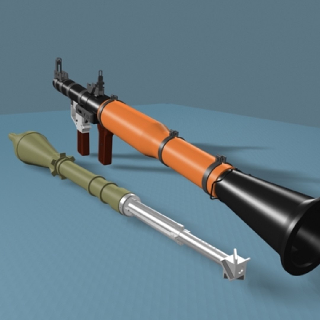 Rpg-7 Launcher Rocket 3d Model