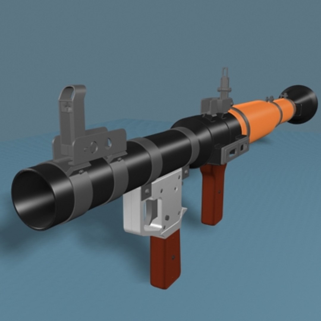 Rpg-7 Launcher Rocket 3d Model