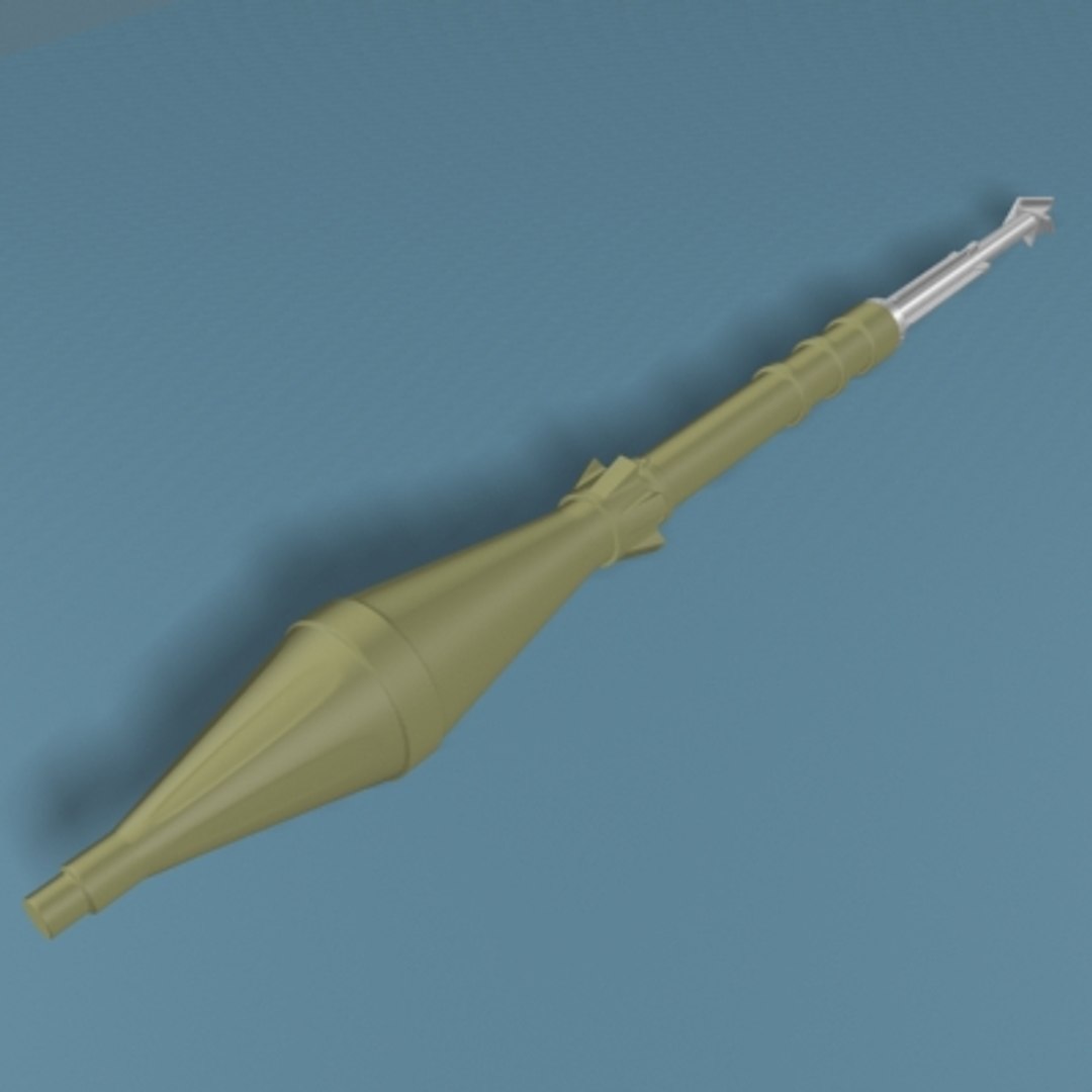 Rpg-7 Launcher Rocket 3d Model