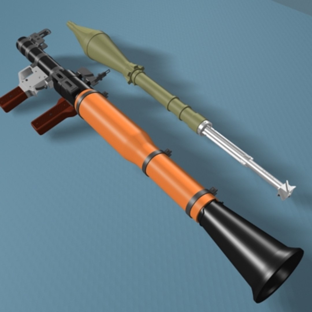 Rpg-7 Launcher Rocket 3d Model