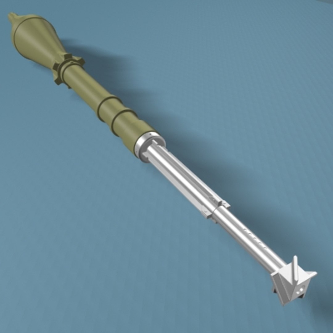 Rpg-7 Launcher Rocket 3d Model