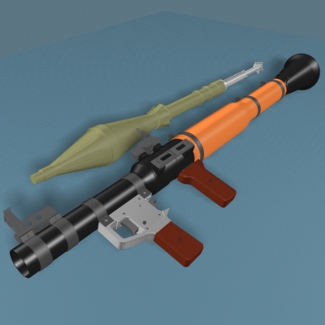 Rpg-7 Launcher Rocket 3d Model