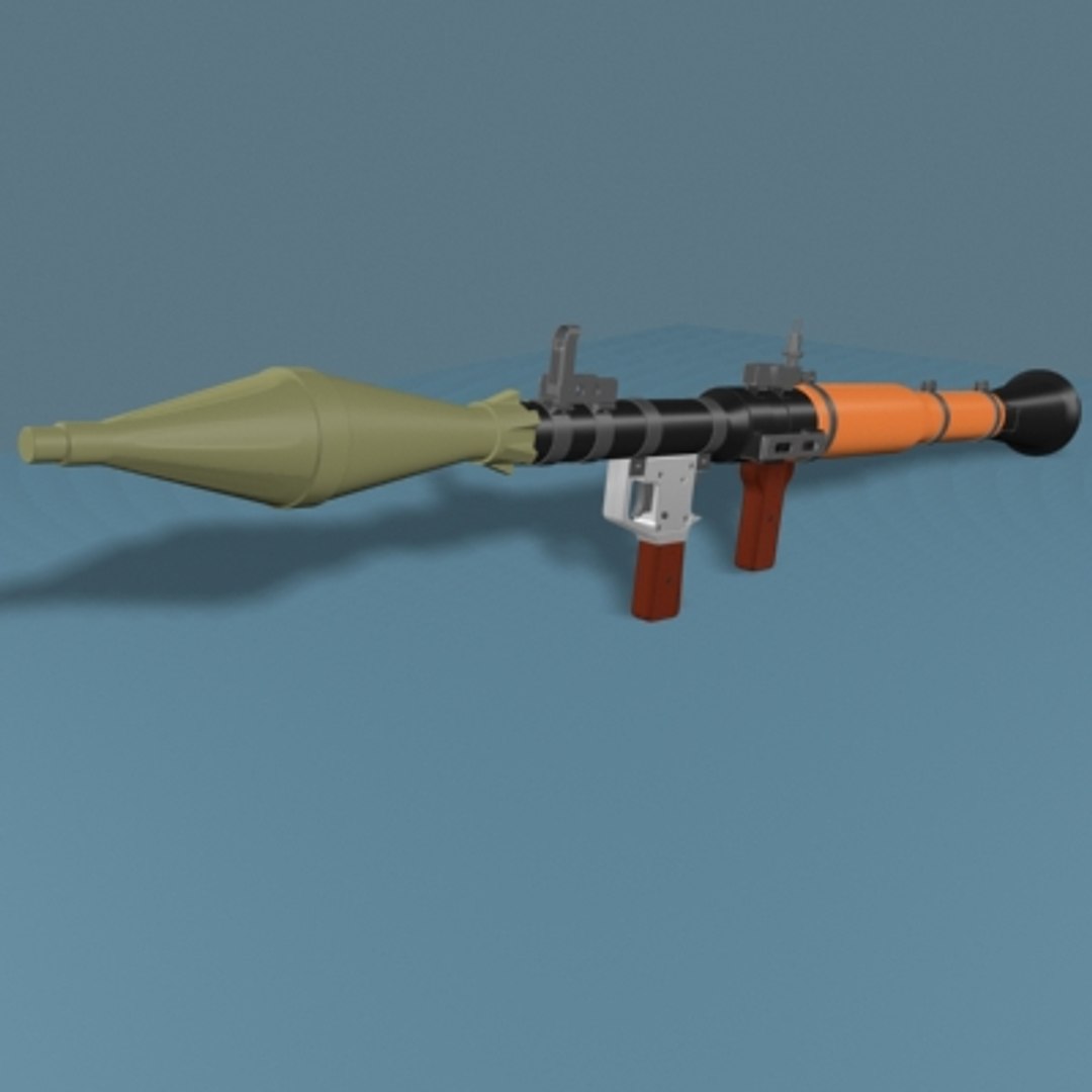 Rpg-7 Launcher Rocket 3d Model