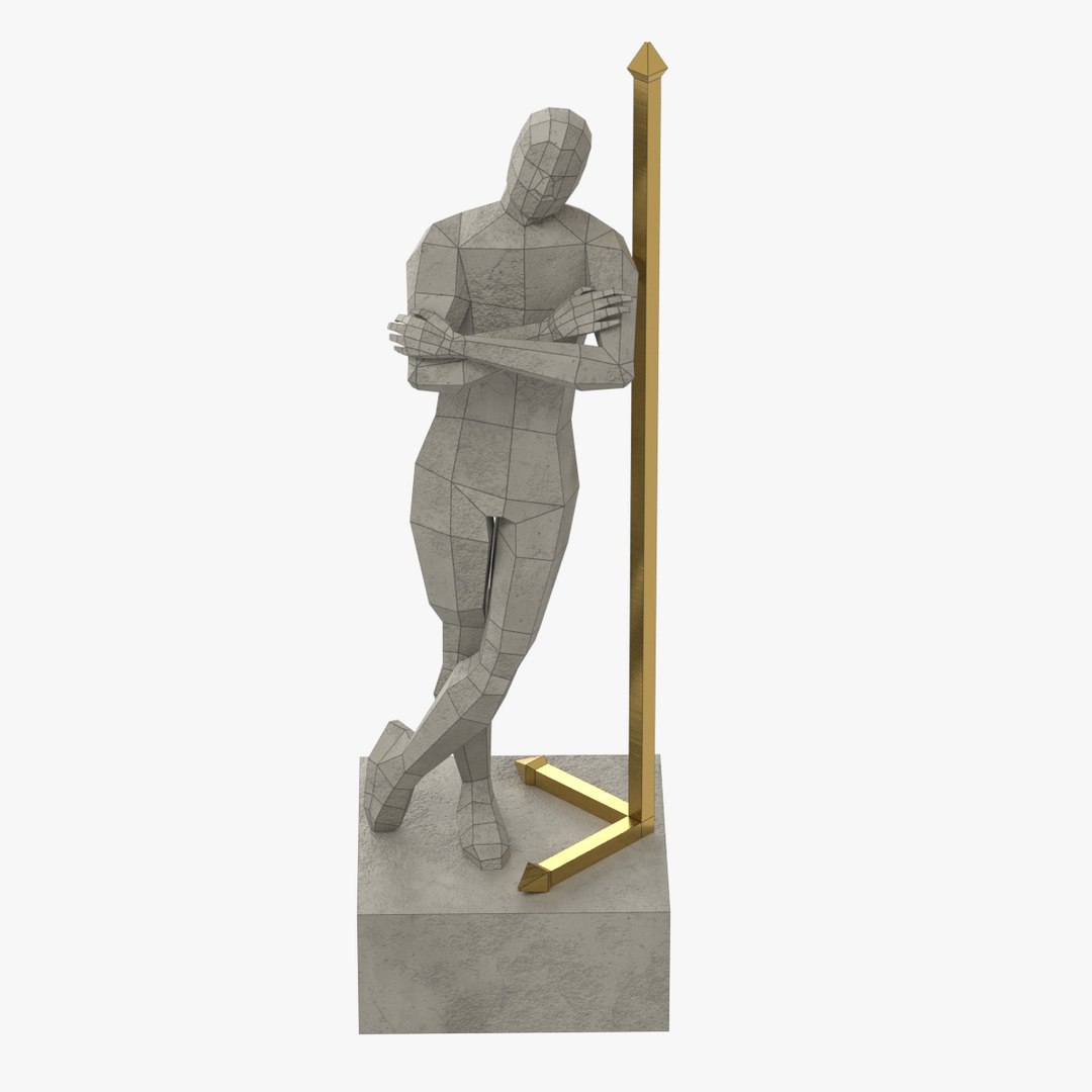 3D Cartesian Waiting Statuette - TurboSquid 2110988