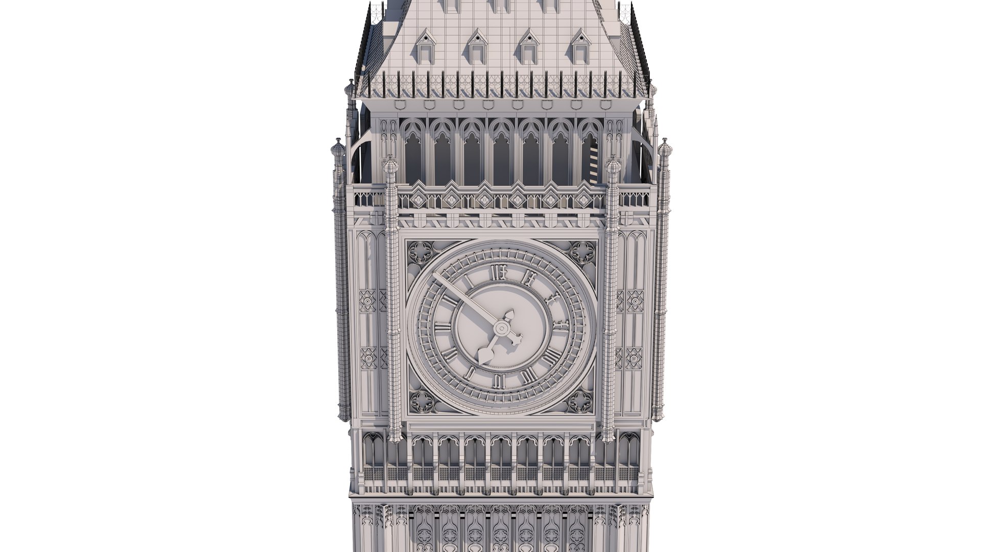 3D Big Ben Elizabeth Tower London - TurboSquid 2326471