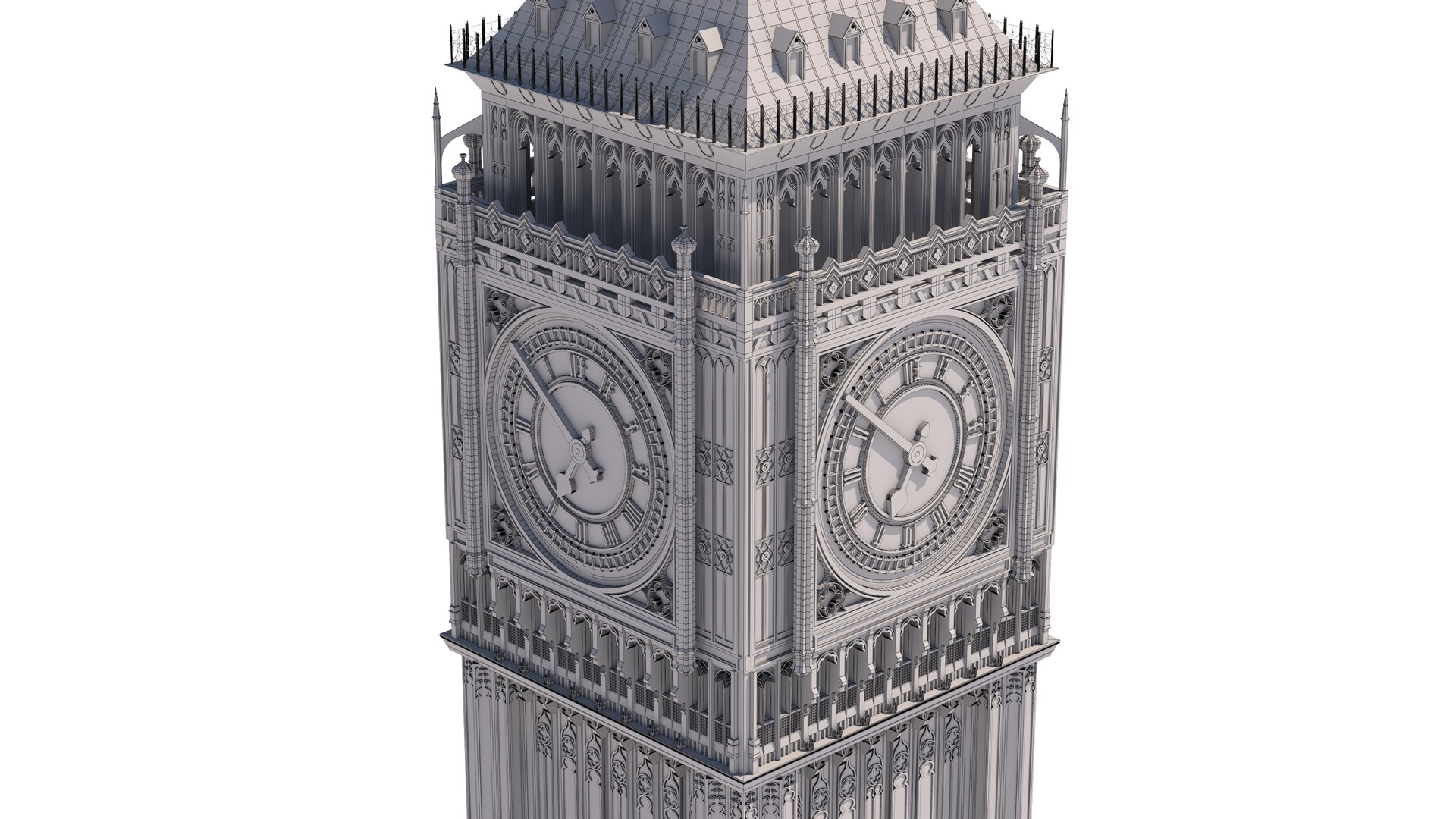 3D Big Ben Elizabeth Tower London - TurboSquid 2326471