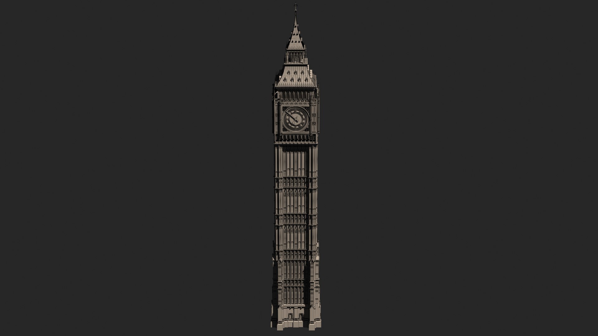 3D Big Ben Elizabeth Tower London - TurboSquid 2326471