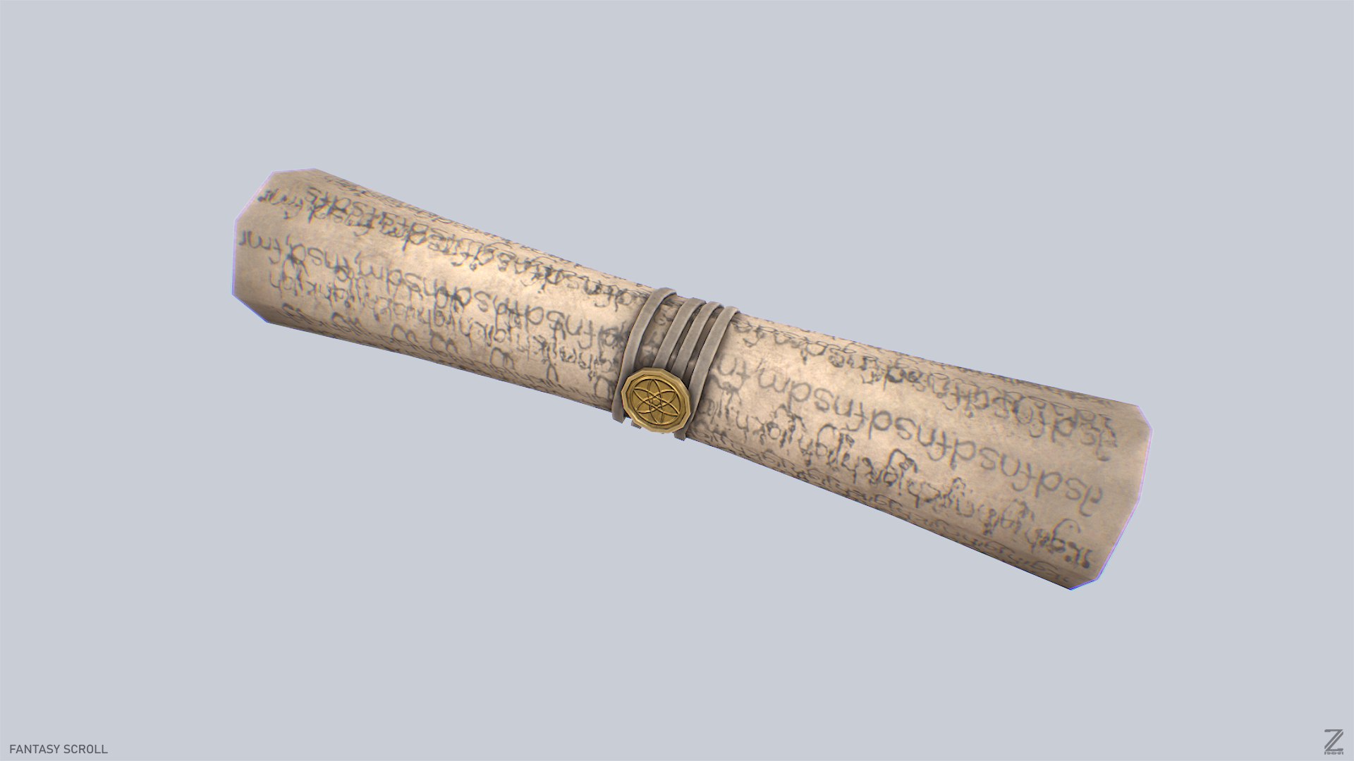 Fantasy Scroll 3D - TurboSquid 2231378