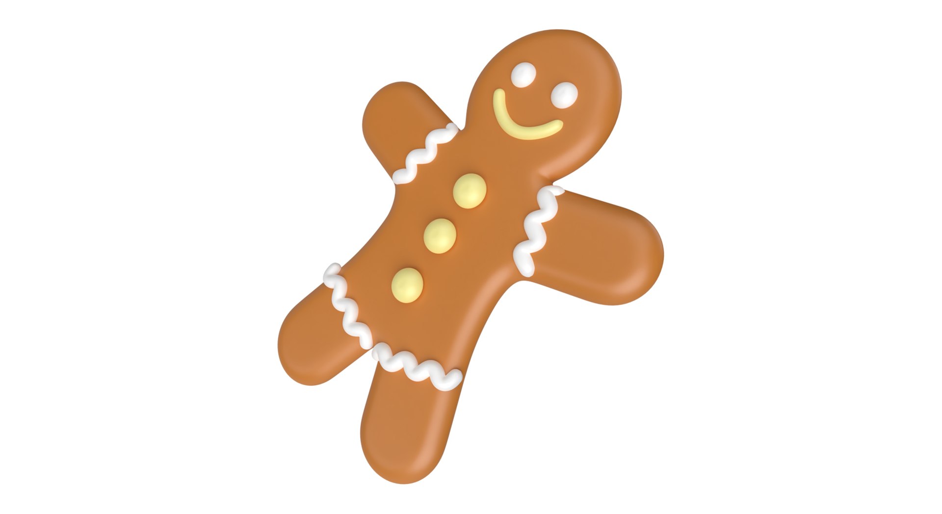 Cartoon Gingerbread Model - TurboSquid 1959611