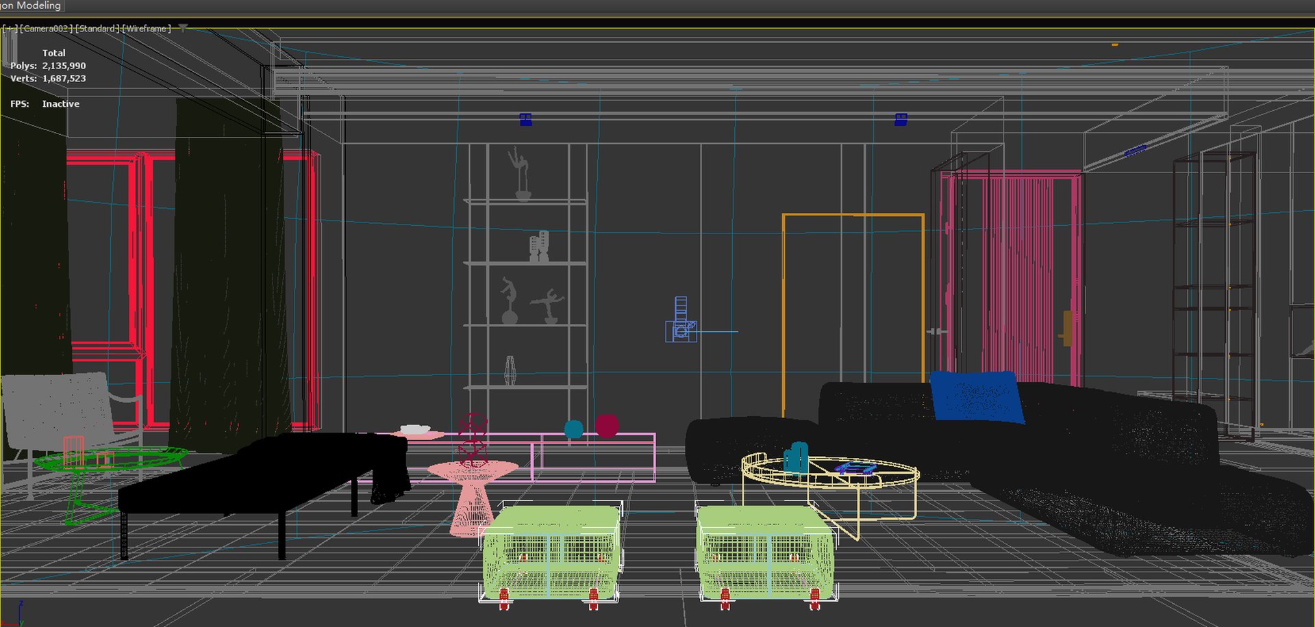 Modern high-end gray living room 3D model - TurboSquid 2062346