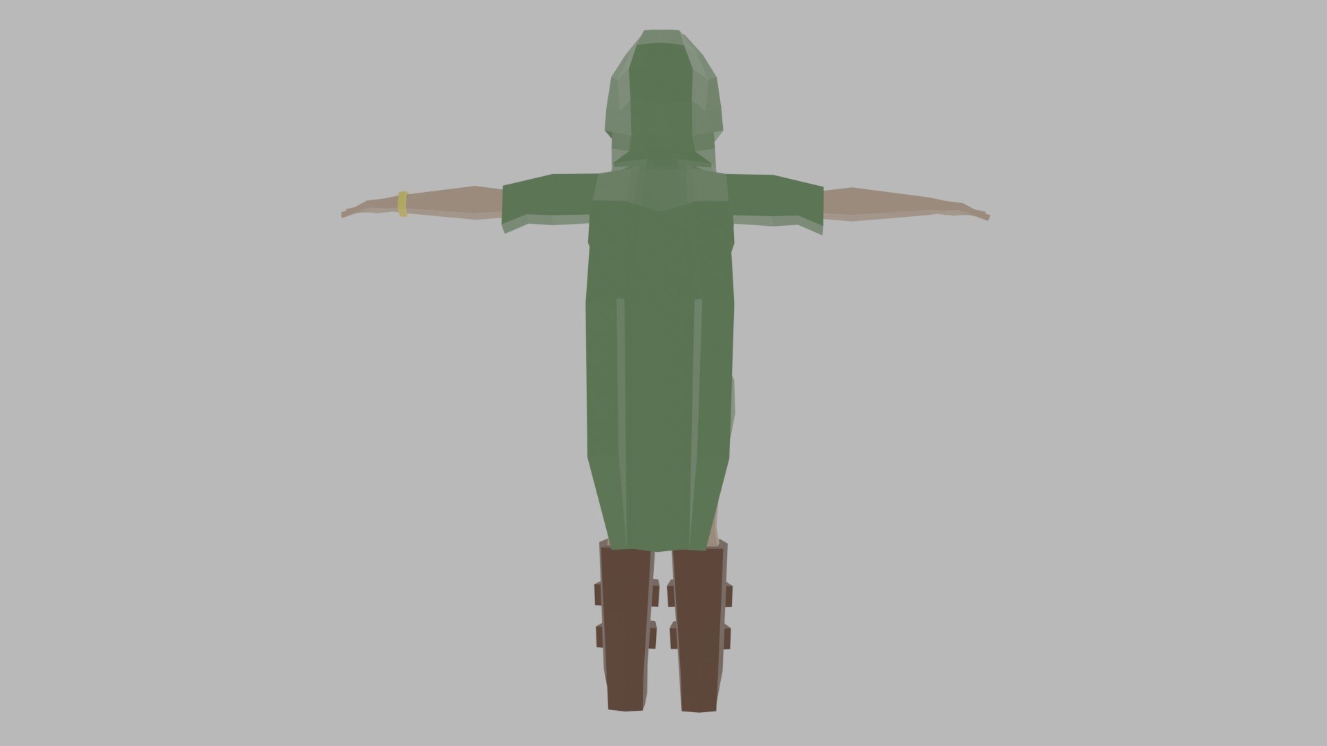 3D Low Poly Fantasy Elve With Hoodie Character Rigged Unity ...