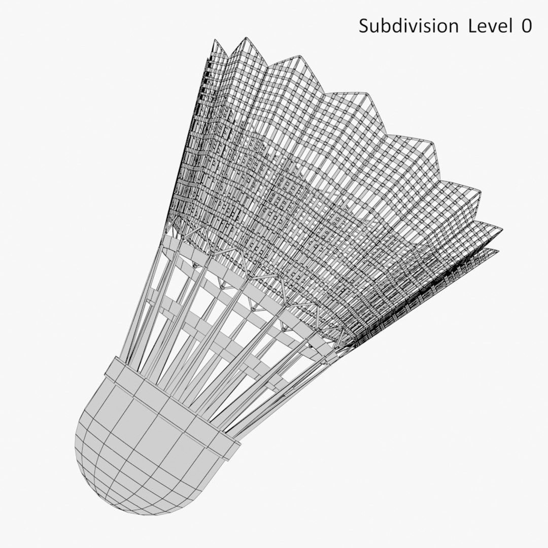 3D Realistic Shuttlecock 01 - TurboSquid 1445607