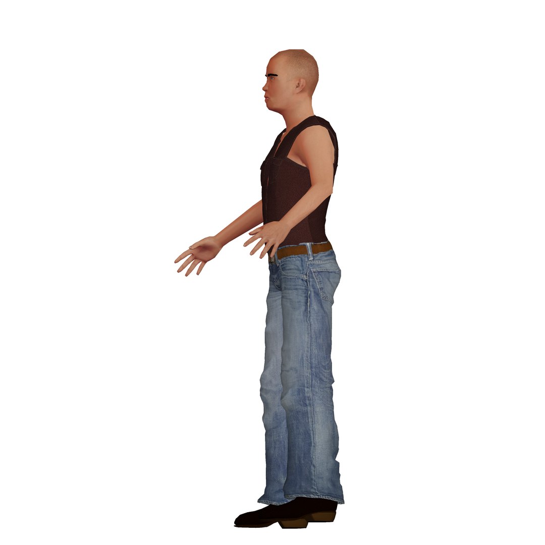 3D white man model - TurboSquid 1617867