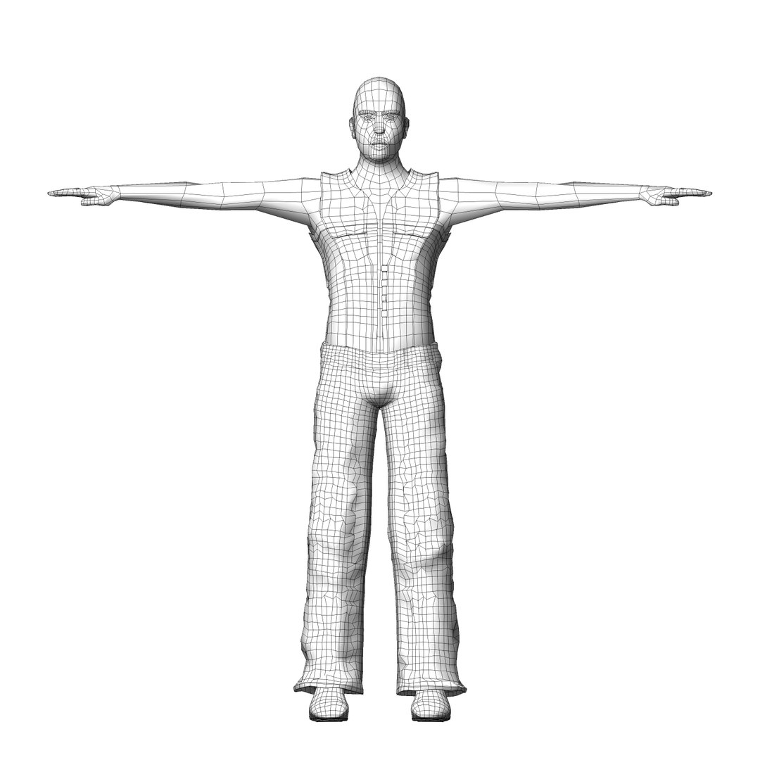 3D white man model - TurboSquid 1617867