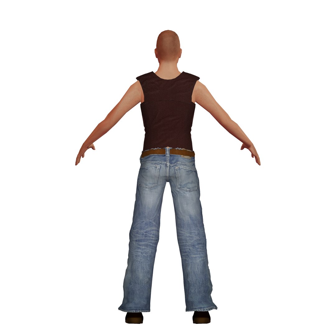 3D white man model - TurboSquid 1617867