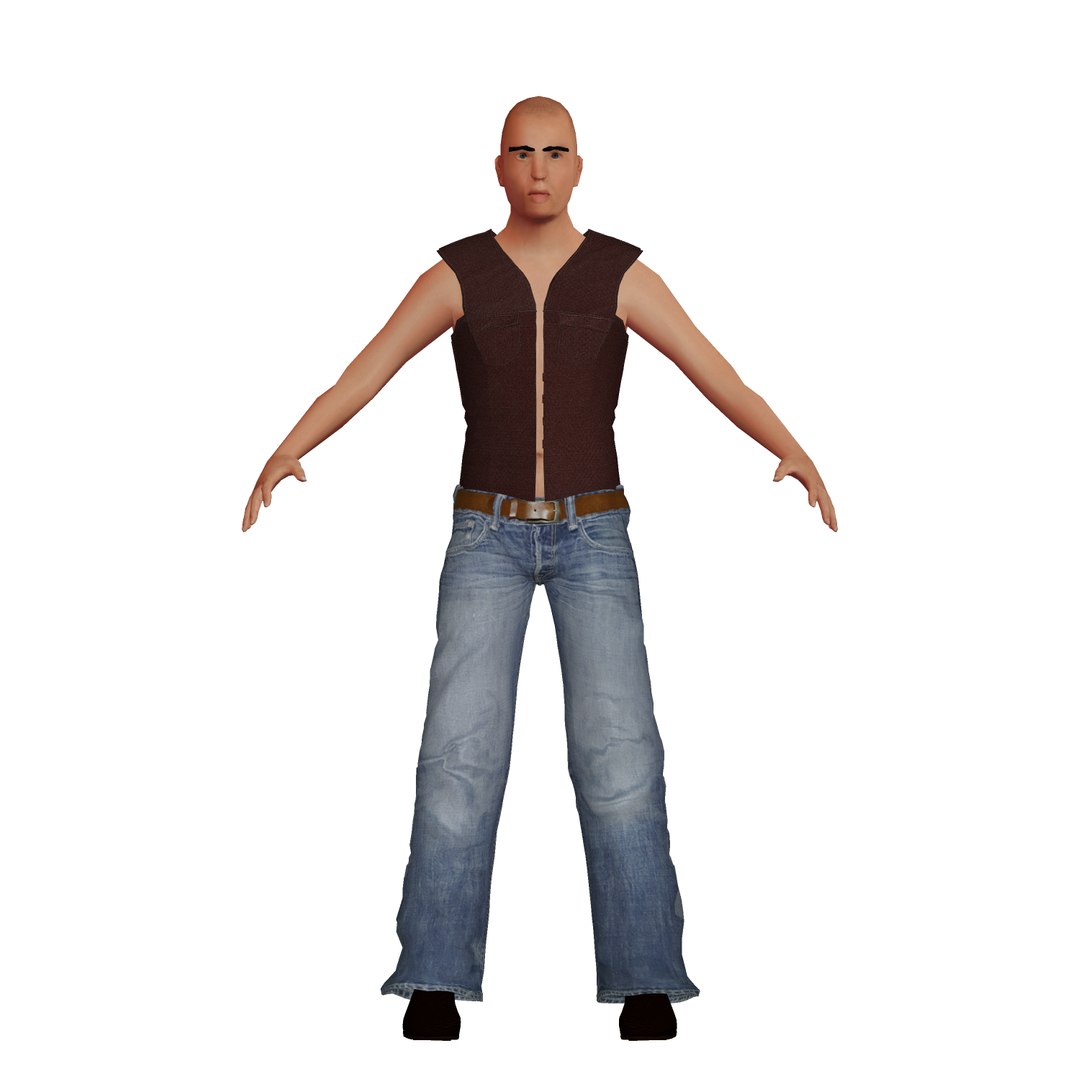 3D white man model - TurboSquid 1617867