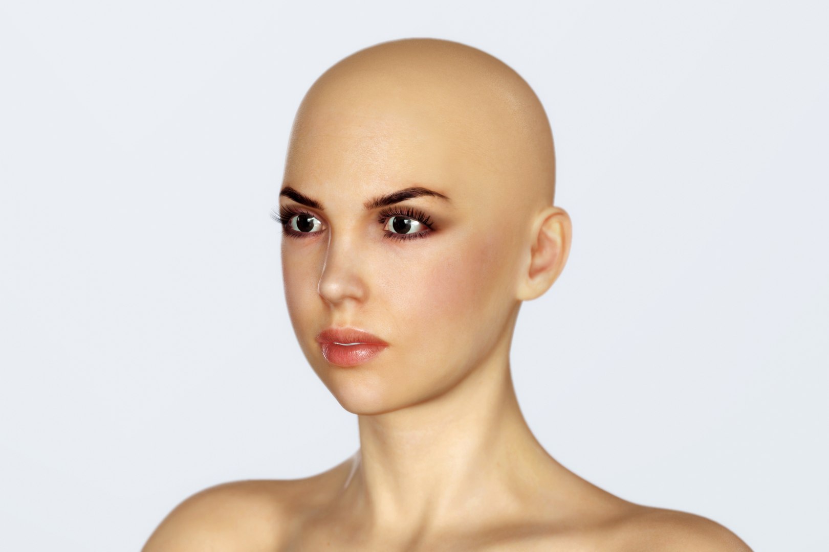 3D Realistic Female Base - Low Poly PBR - TurboSquid 1757854