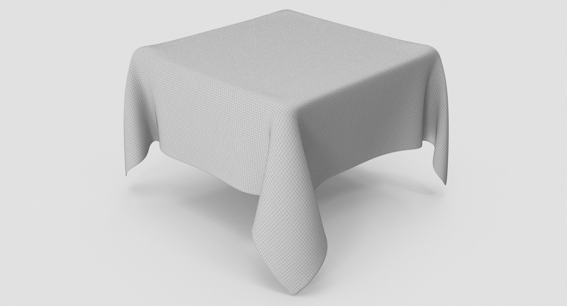 3d Table Tablecloth Cloth Model