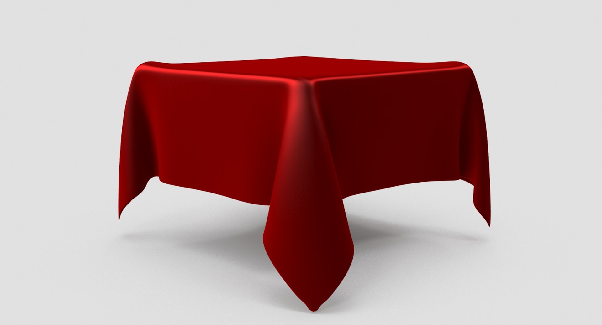 3d Table Tablecloth Cloth Model