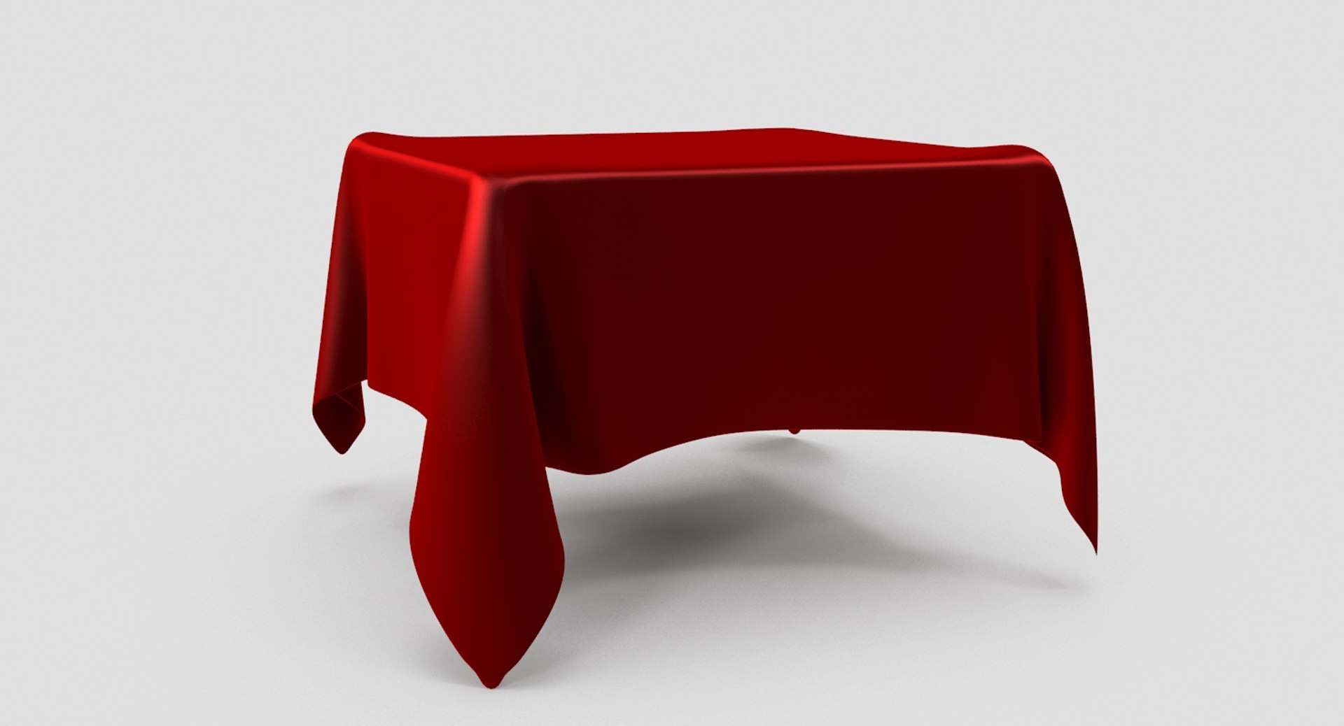 3d Table Tablecloth Cloth Model