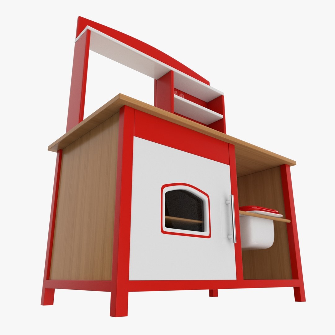 Toy Kitchen 3d Model
