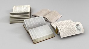 Open Book 3D Model - TurboSquid 1689337