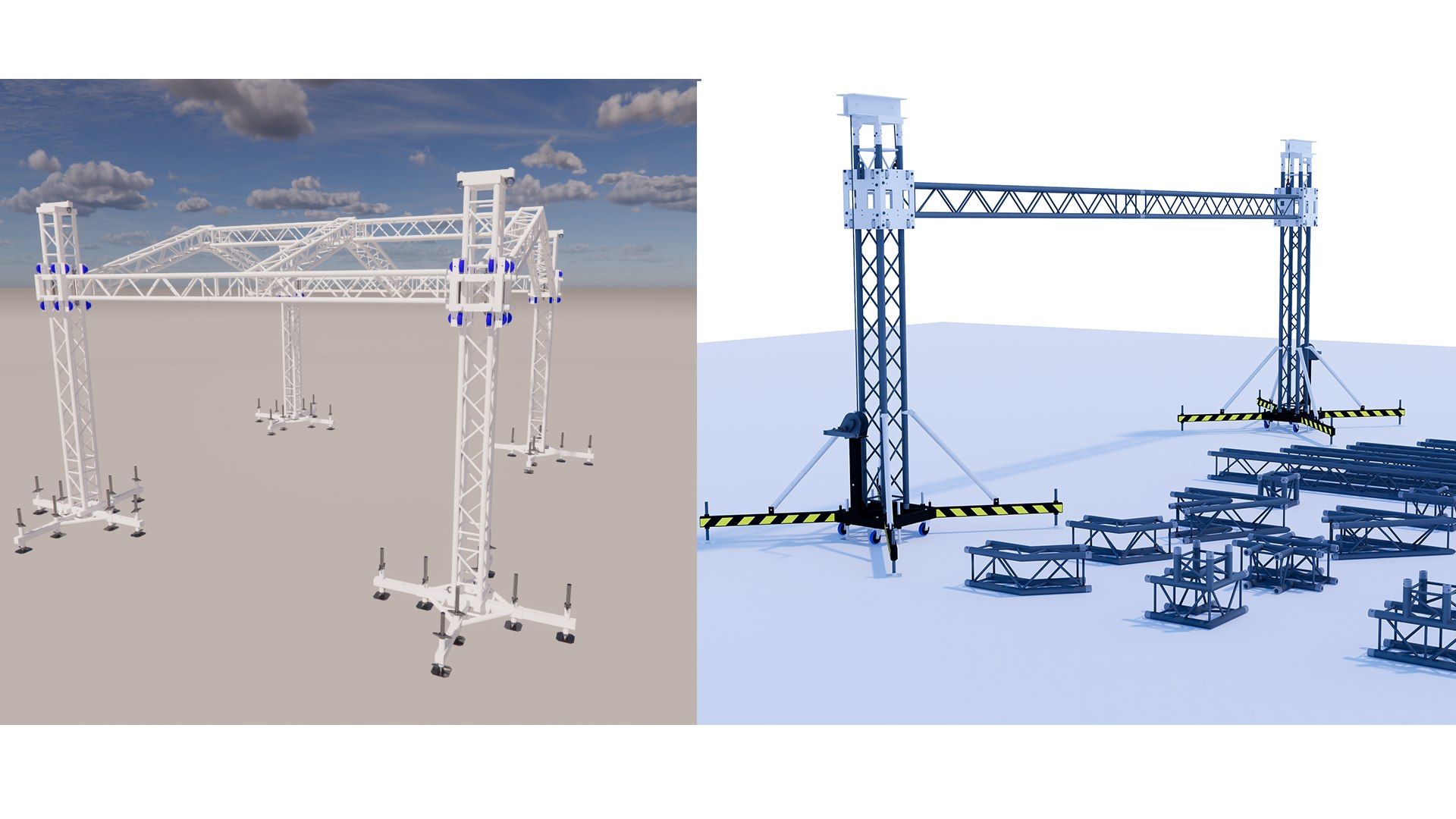 3D Truss Frames-A1 - TurboSquid 2210690