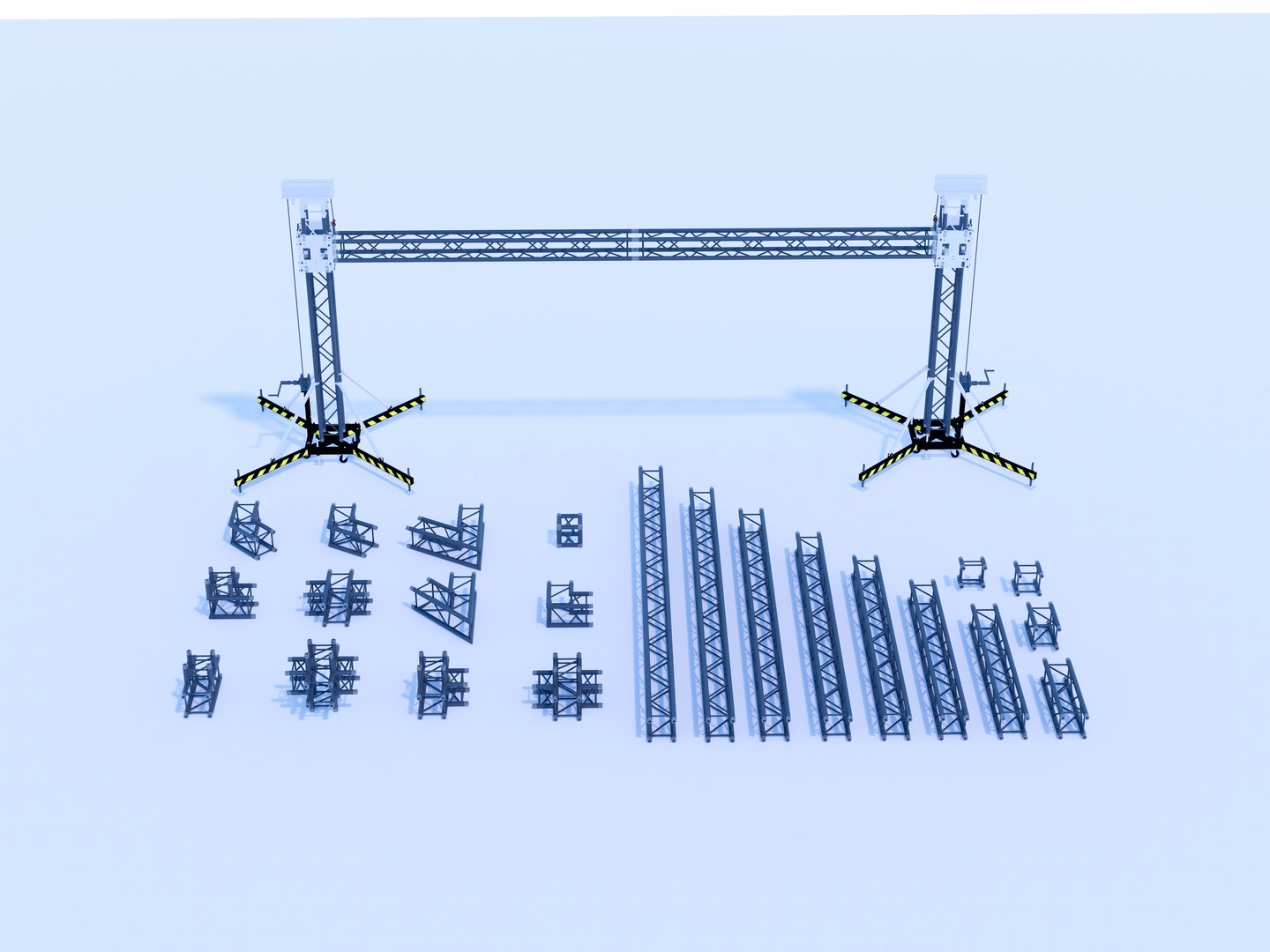 3D Truss Frames-A1 - TurboSquid 2210690
