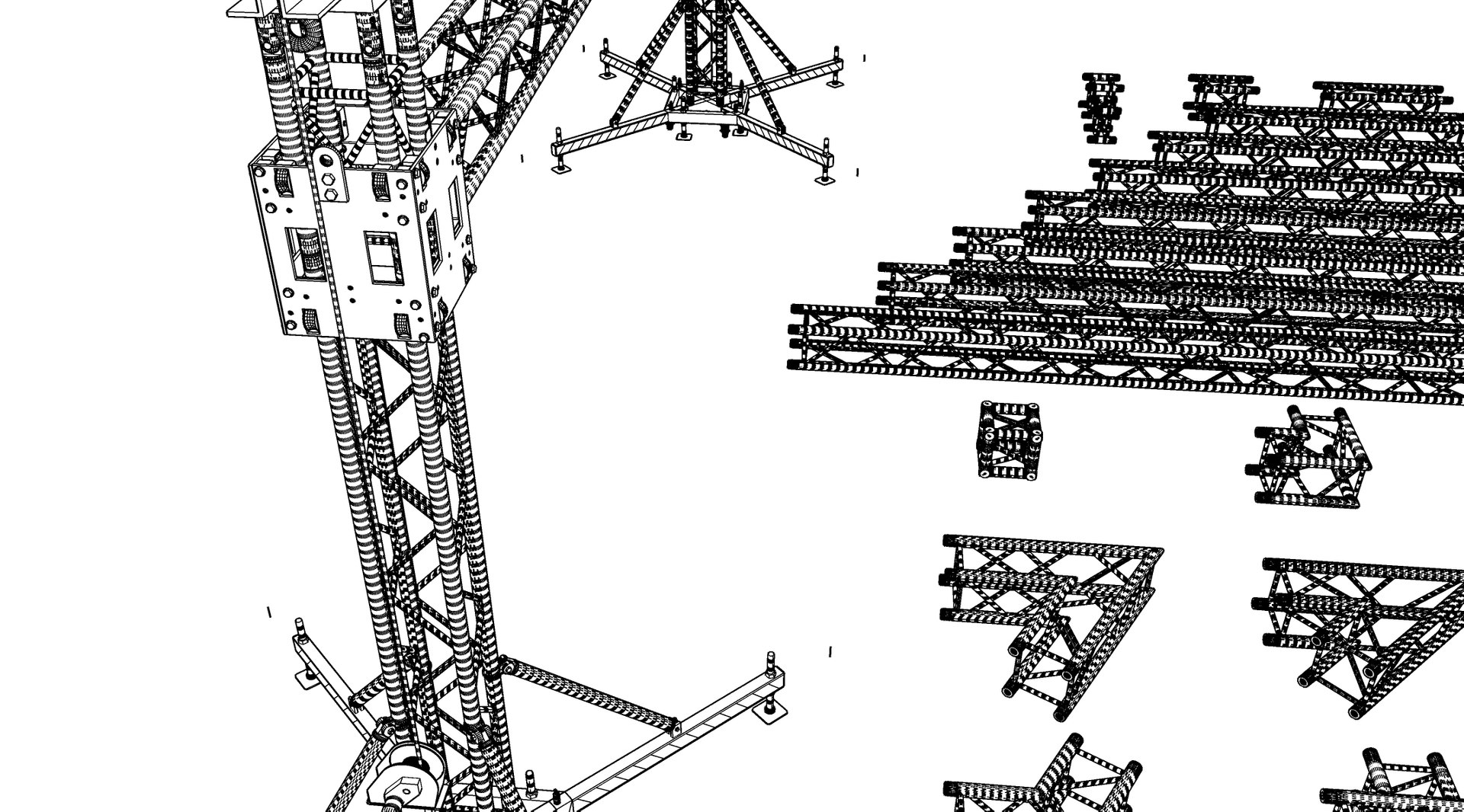 3D Truss Frames-A1 - TurboSquid 2210690