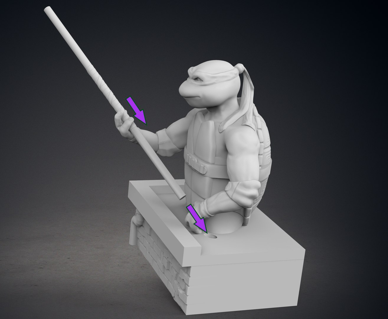3D Donatello Bust Model - TurboSquid 2226896
