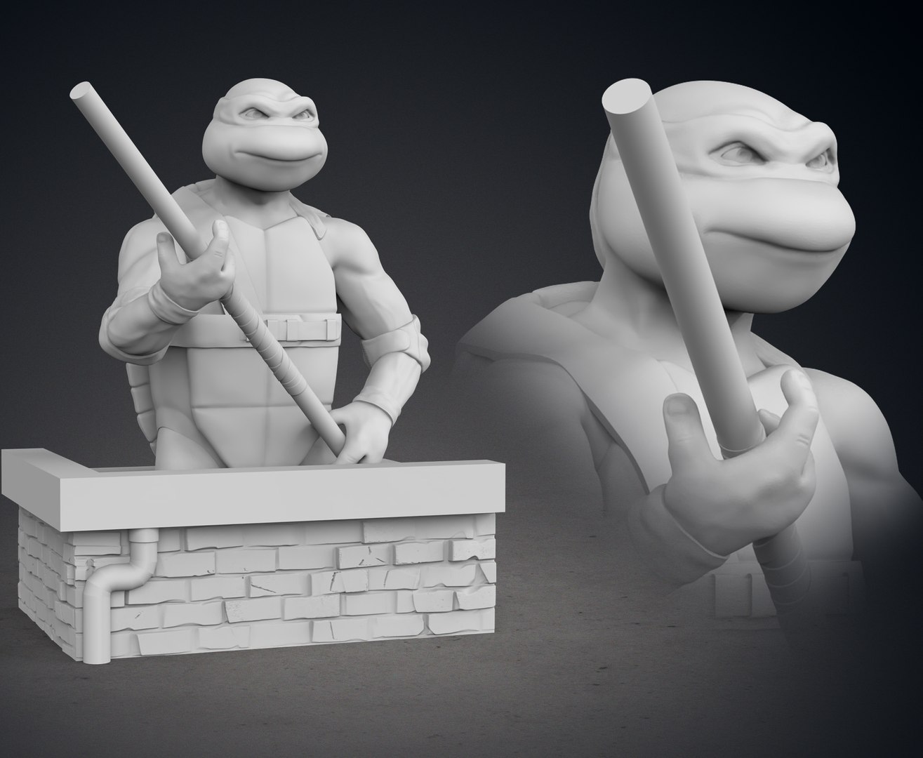 3D Donatello Bust Model - TurboSquid 2226896