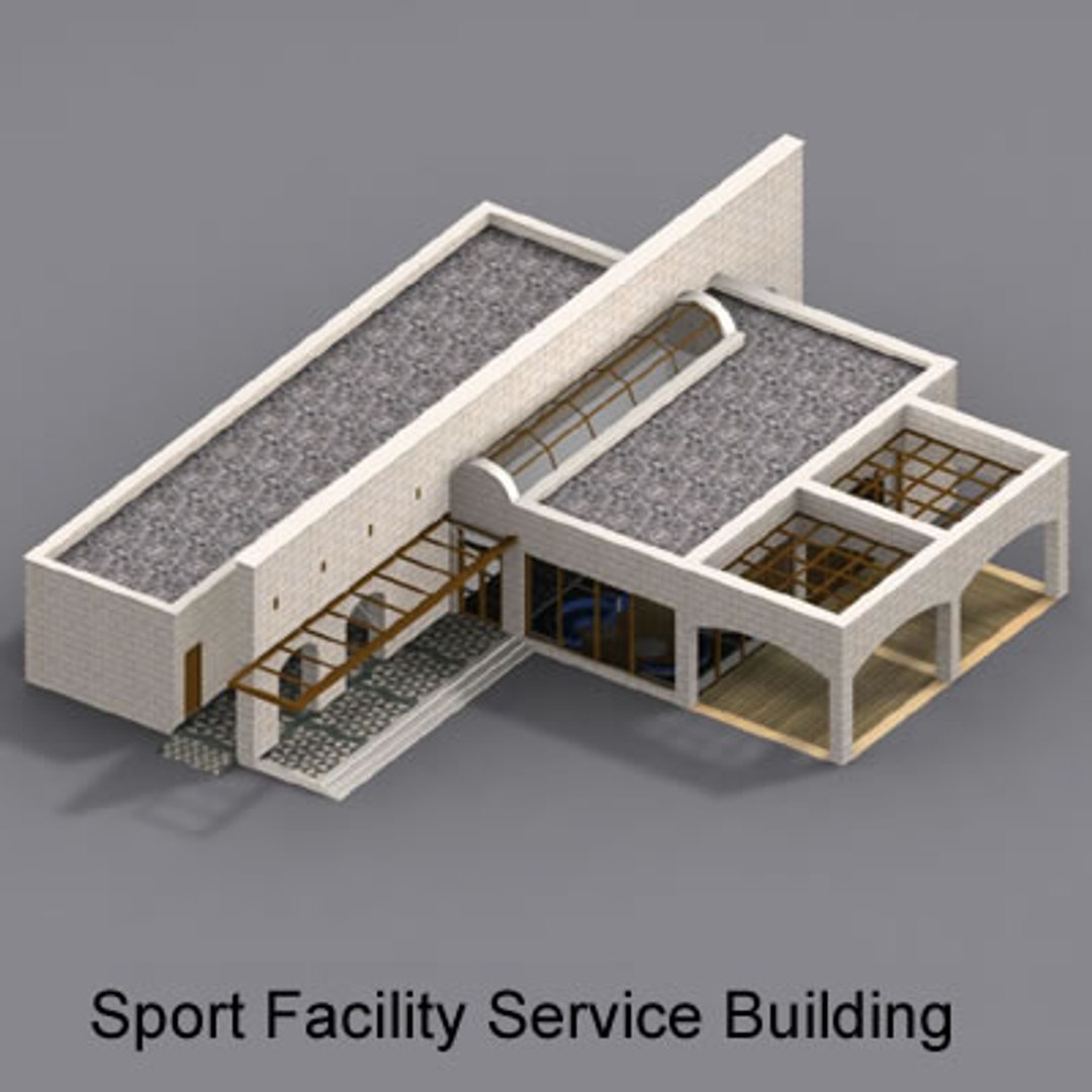 Cafe Building 3d Model