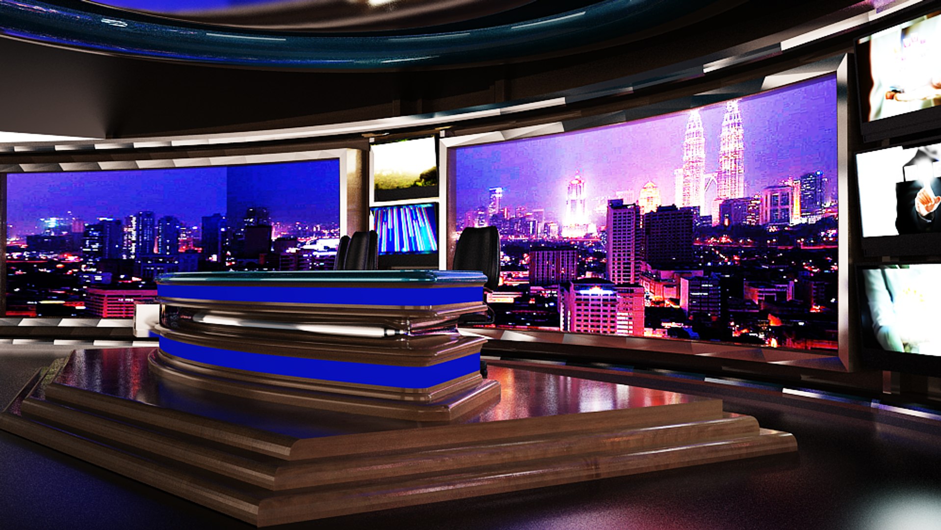 3d Tv News Room