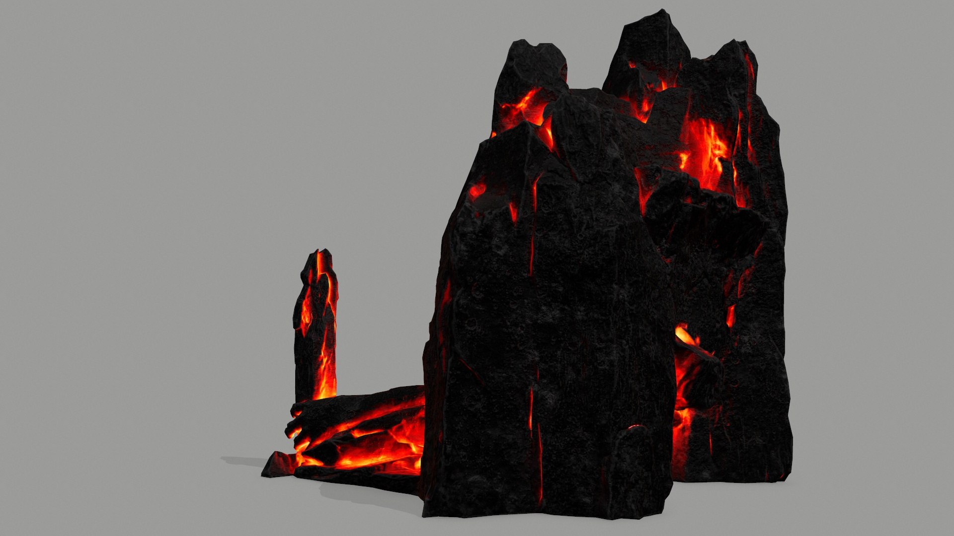 3D lava rock gate - TurboSquid 2144299