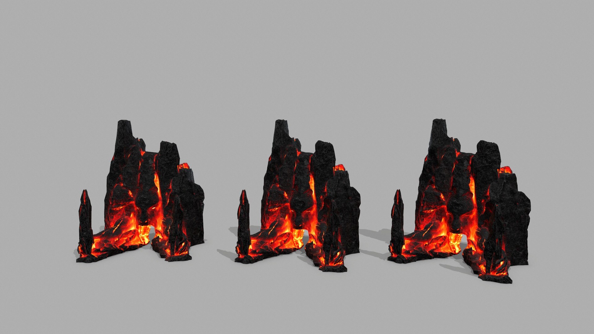 3D lava rock gate - TurboSquid 2144299