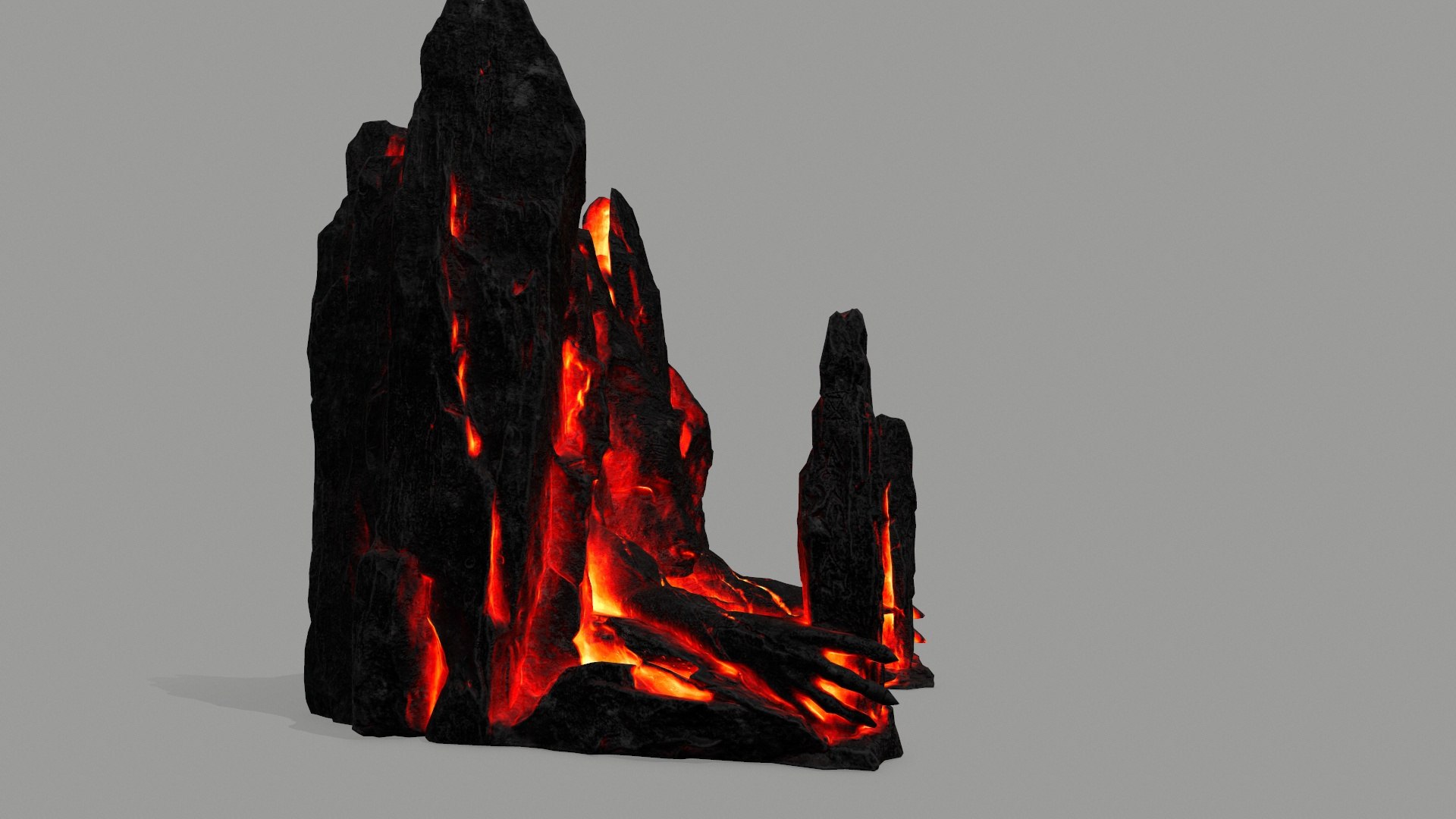 3D lava rock gate - TurboSquid 2144299
